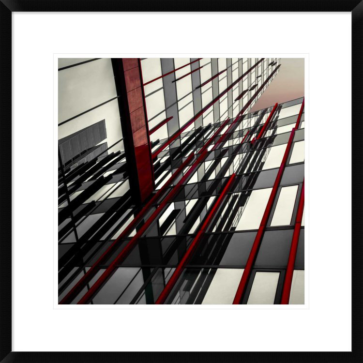 Global Gallery 'Red Lines' by Gilbert Claes Framed Photographic Print | Wayfair
